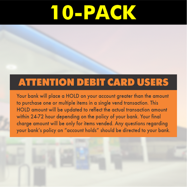Bank Hold - Debit Card Users (10-Pack) – PowerUp Imaging